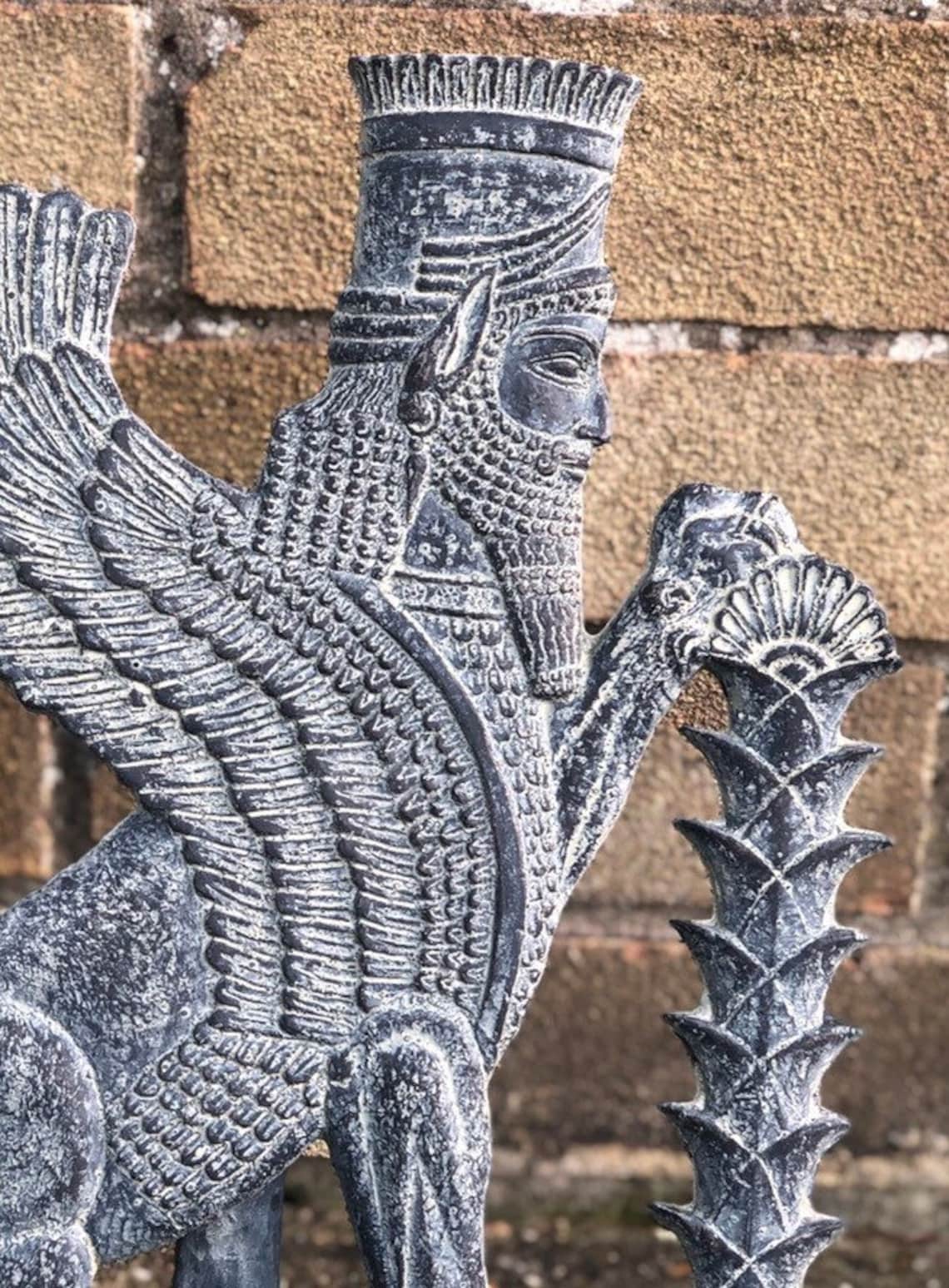 Stunning Zoroastrian Ancient Persian Statue Plaque on Stand Bas Relief ...