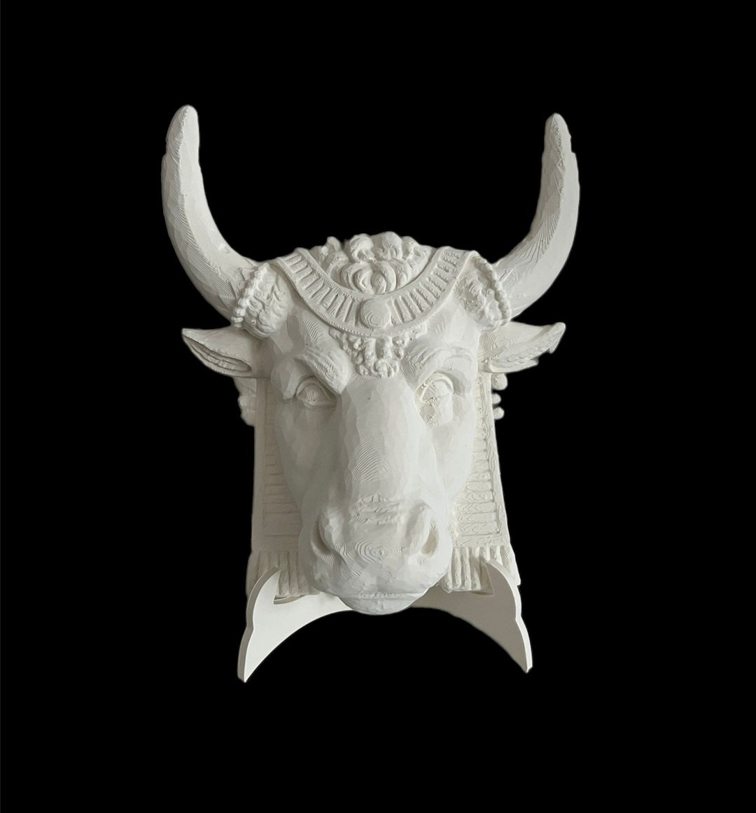 Persian Sumerian Ox Bull Mesopotamian Sculpture Ornament Plaque on ...