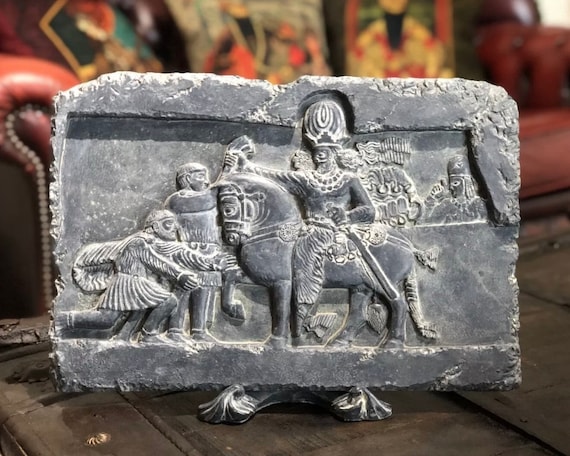 Large Mesopotamian Sculptural Desktop Plaque Palmyra Lullubi | Etsy