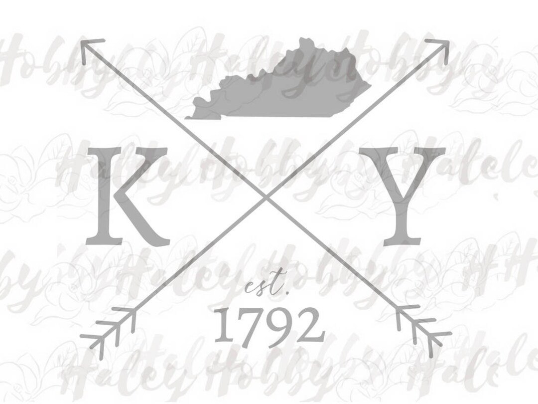 Kentucky Silhouette File Shirt DXF SVG Waterslide Cut File Silhouette ...
