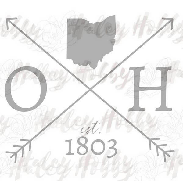 Ohio Silhouette - Etsy