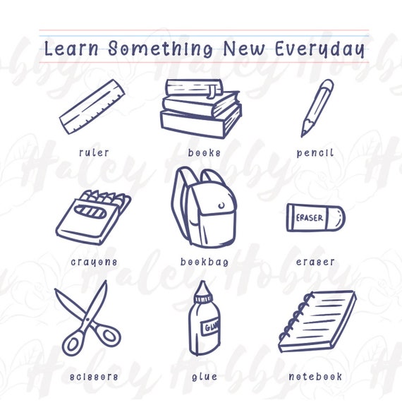 Back to School Kids Learn Something New Everyday PNG 2 Sided - Etsy