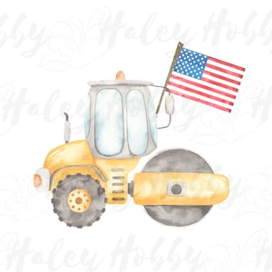 Construction 4th Fourth of July Shirt Design PNG, Heat Press, Digital ...
