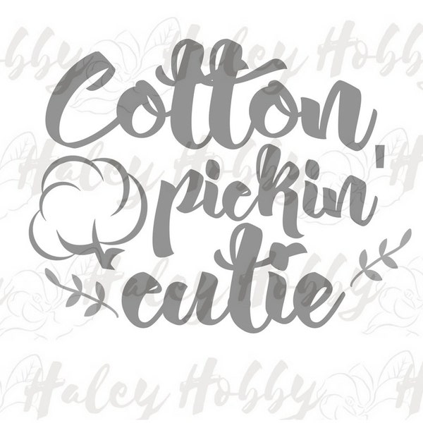 Cotton Pickin Svg Etsy