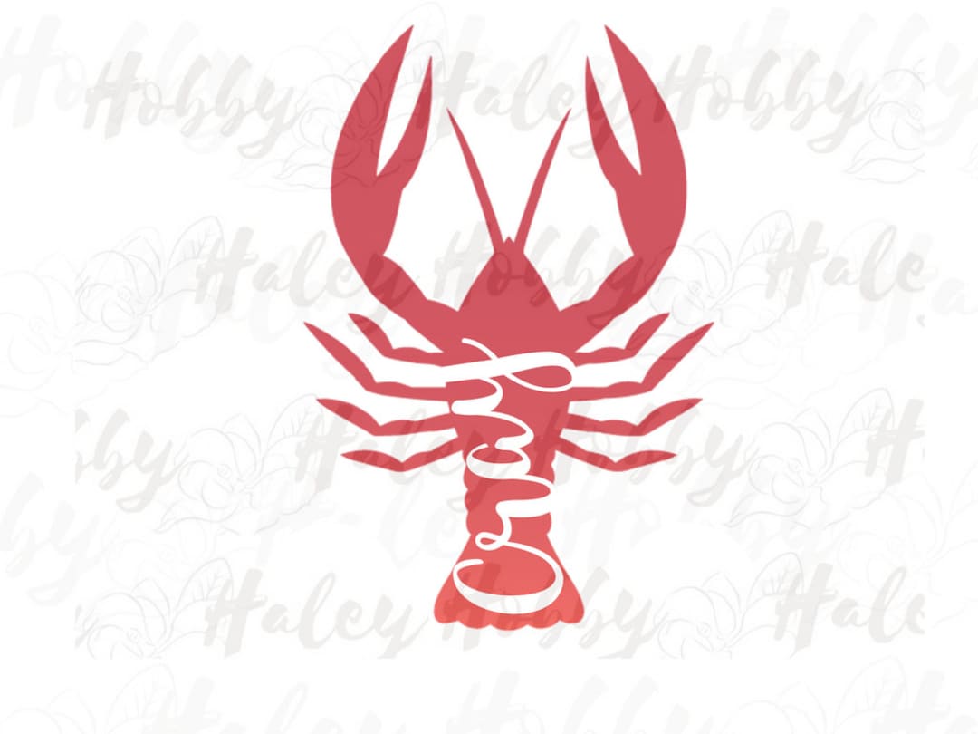 Cray Crawfish File SVG PNG Silhouette Cut File Waterslide - Etsy