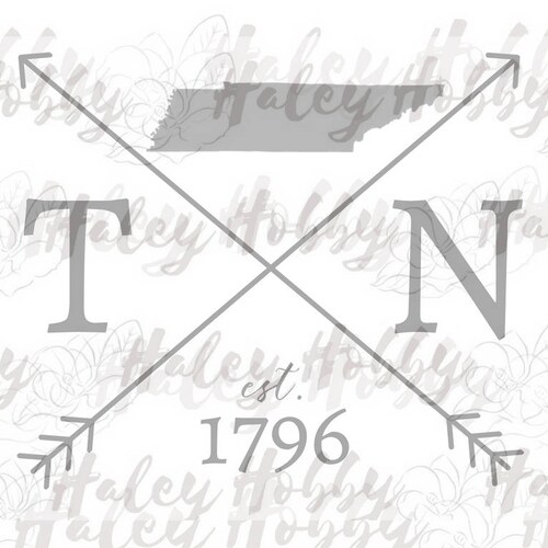 Tennessee TN Silhouette File Shirt DXF SVG Waterslide Cut File - Etsy