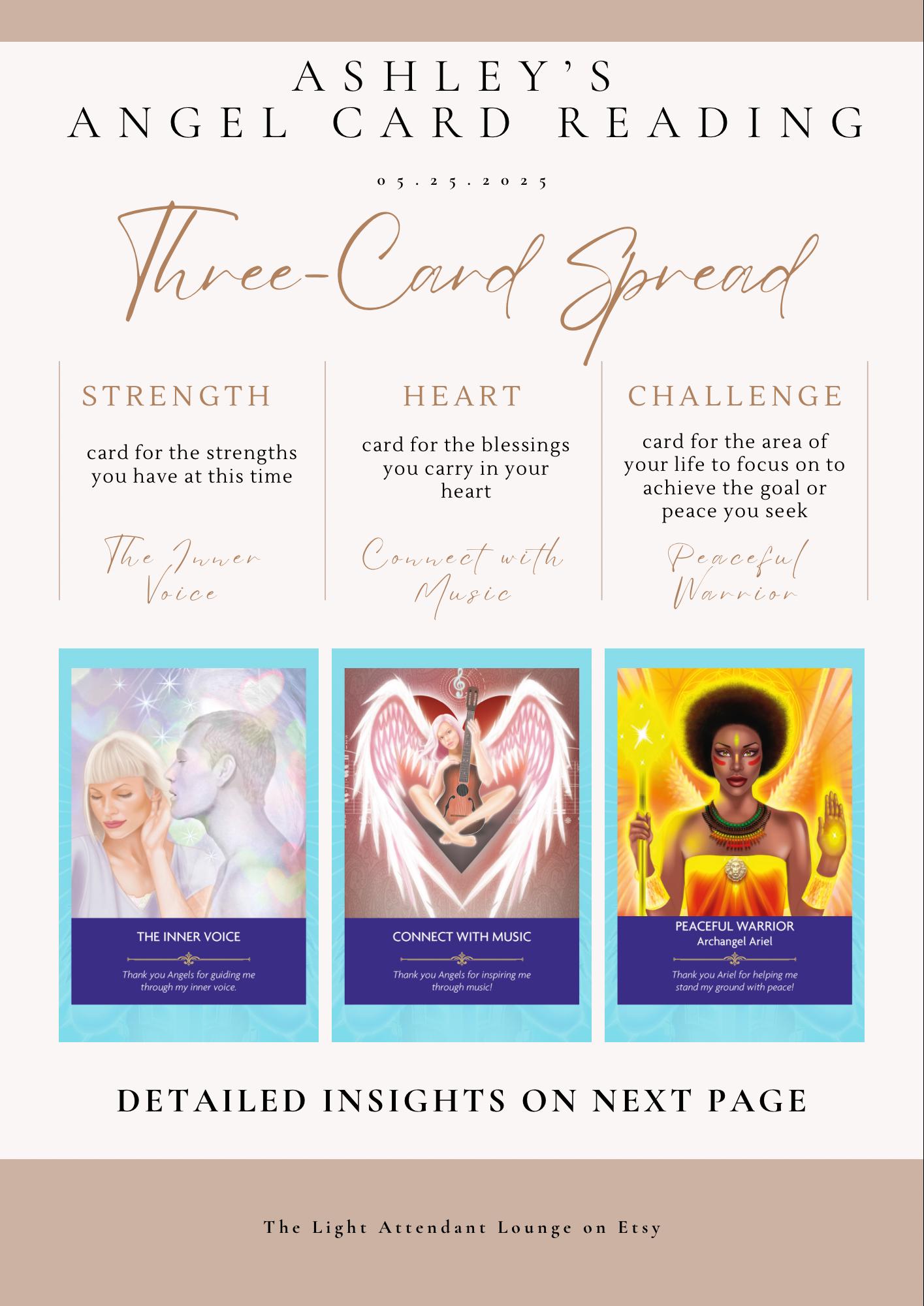 Three Card Angel Reading – Personalized Spiritual Guidance PDF - Etsy