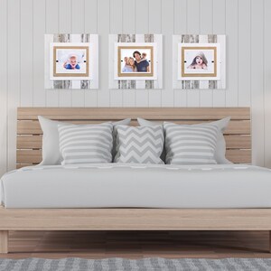 Rustic Modern Farmhouse Shiplap White Washed Reclaimed Wood Picture ...