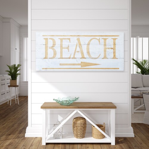 Large Beach Sign With Direction Arrow Beach House Decor - Etsy