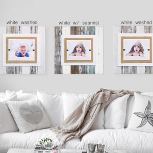 Rustic Modern Farmhouse Shiplap White Washed Reclaimed Wood Picture ...