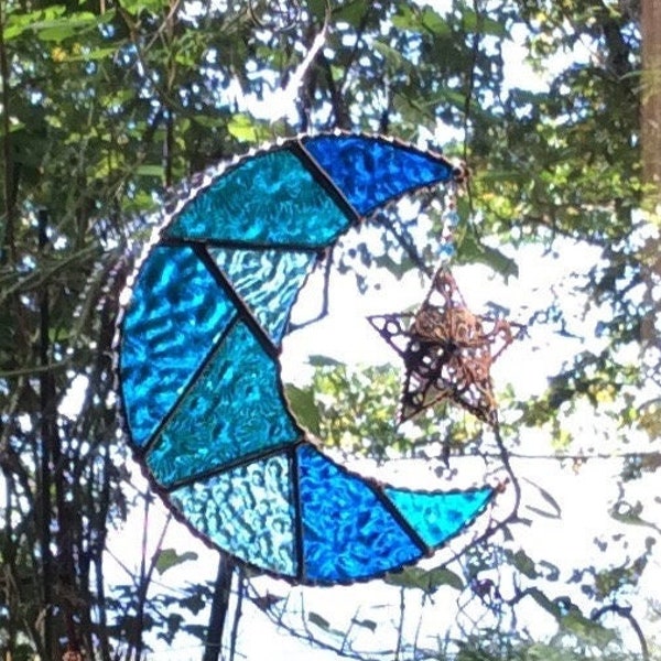 Stained Glass Moon - Etsy