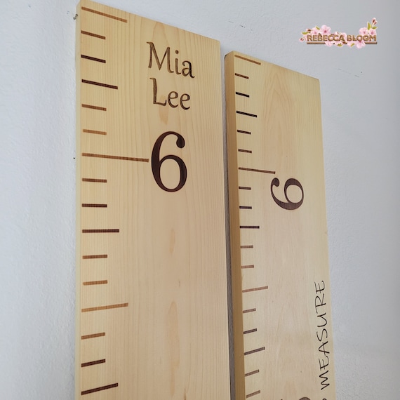 Growth Chart Ruler Growth Ruler Wooden Growth Chart Wood - Etsy