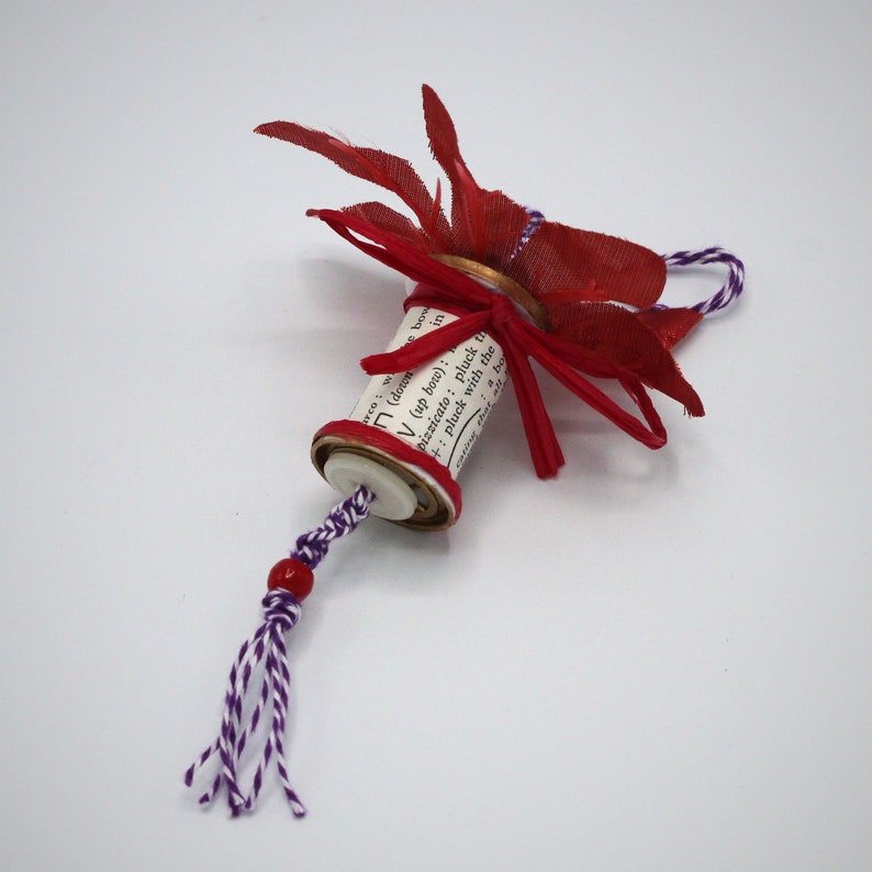 One of A Kind Upcycled Thread Spool Ornament - Sewing Notions ...