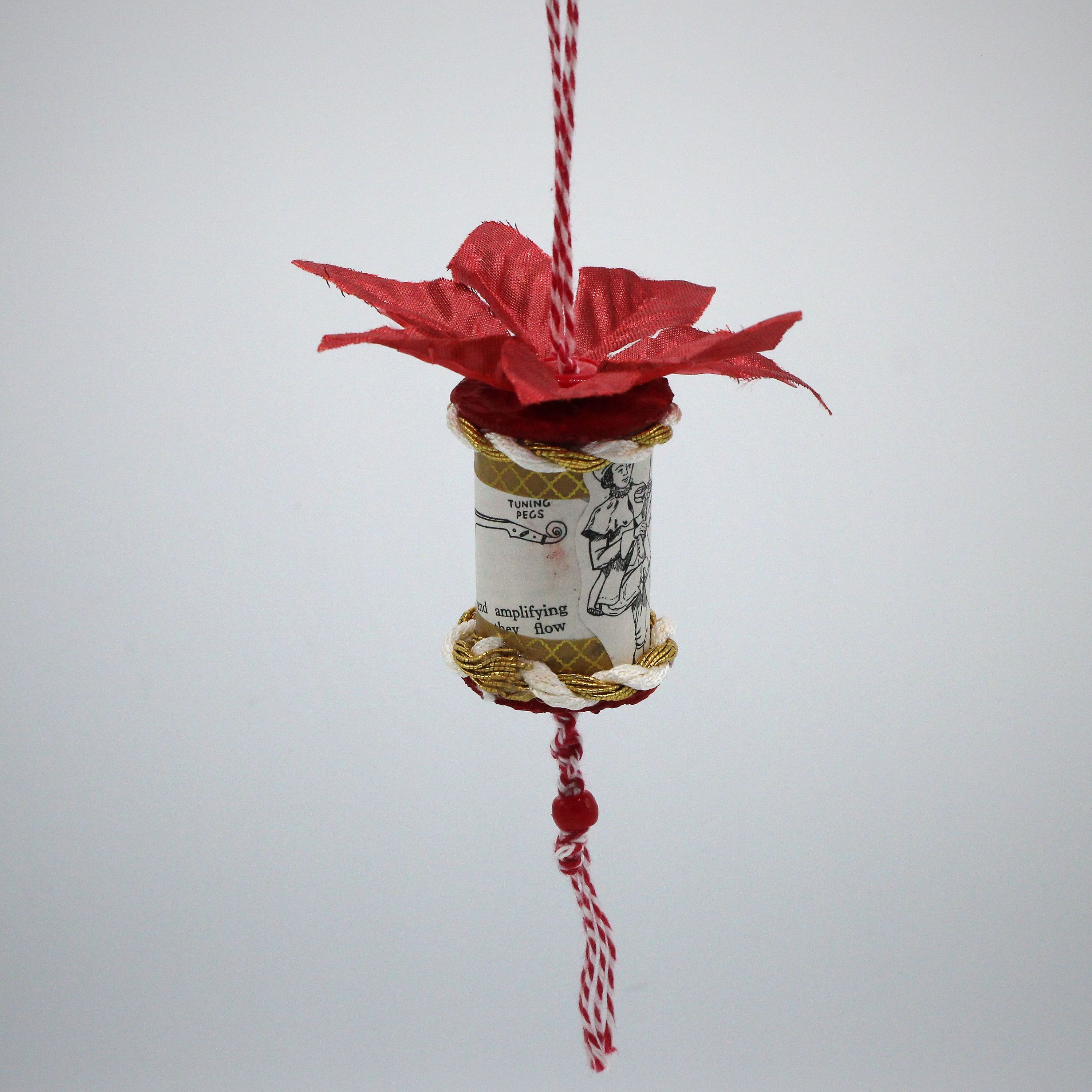 One of A Kind Upcycled Thread Spool Ornament - Sewing Notions ...