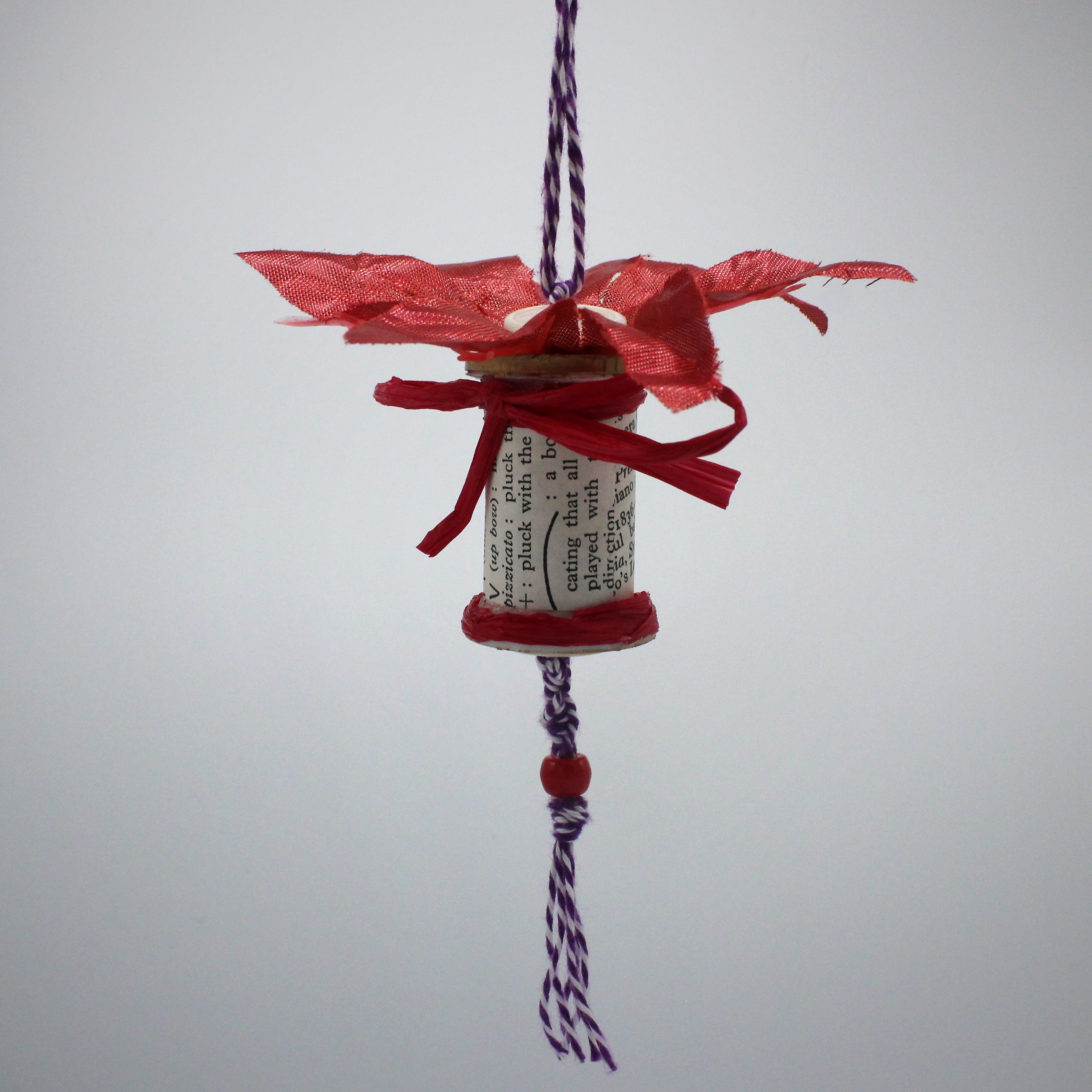 One of A Kind Upcycled Thread Spool Ornament - Sewing Notions ...