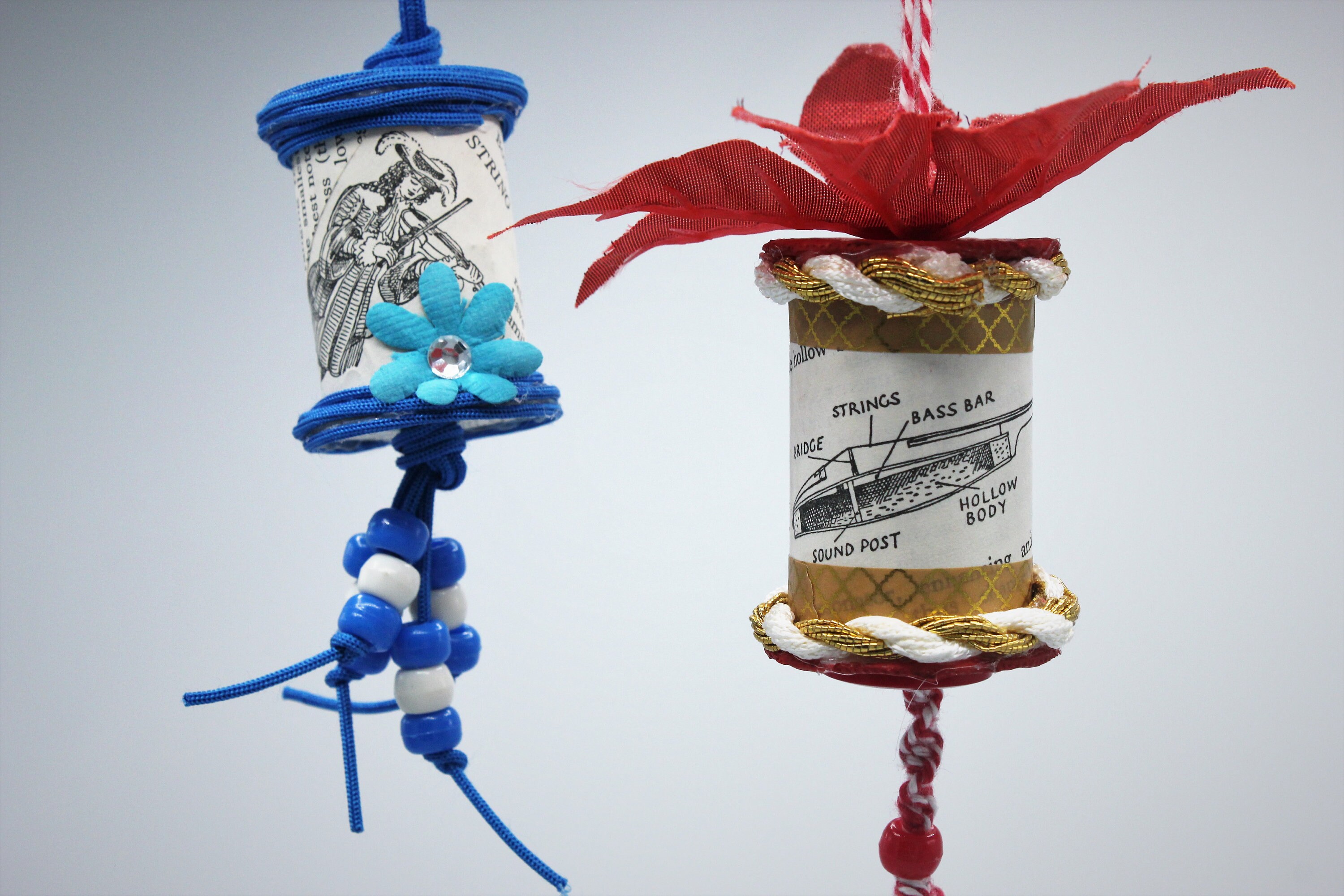 One of A Kind Upcycled Thread Spool Ornament - Sewing Notions ...