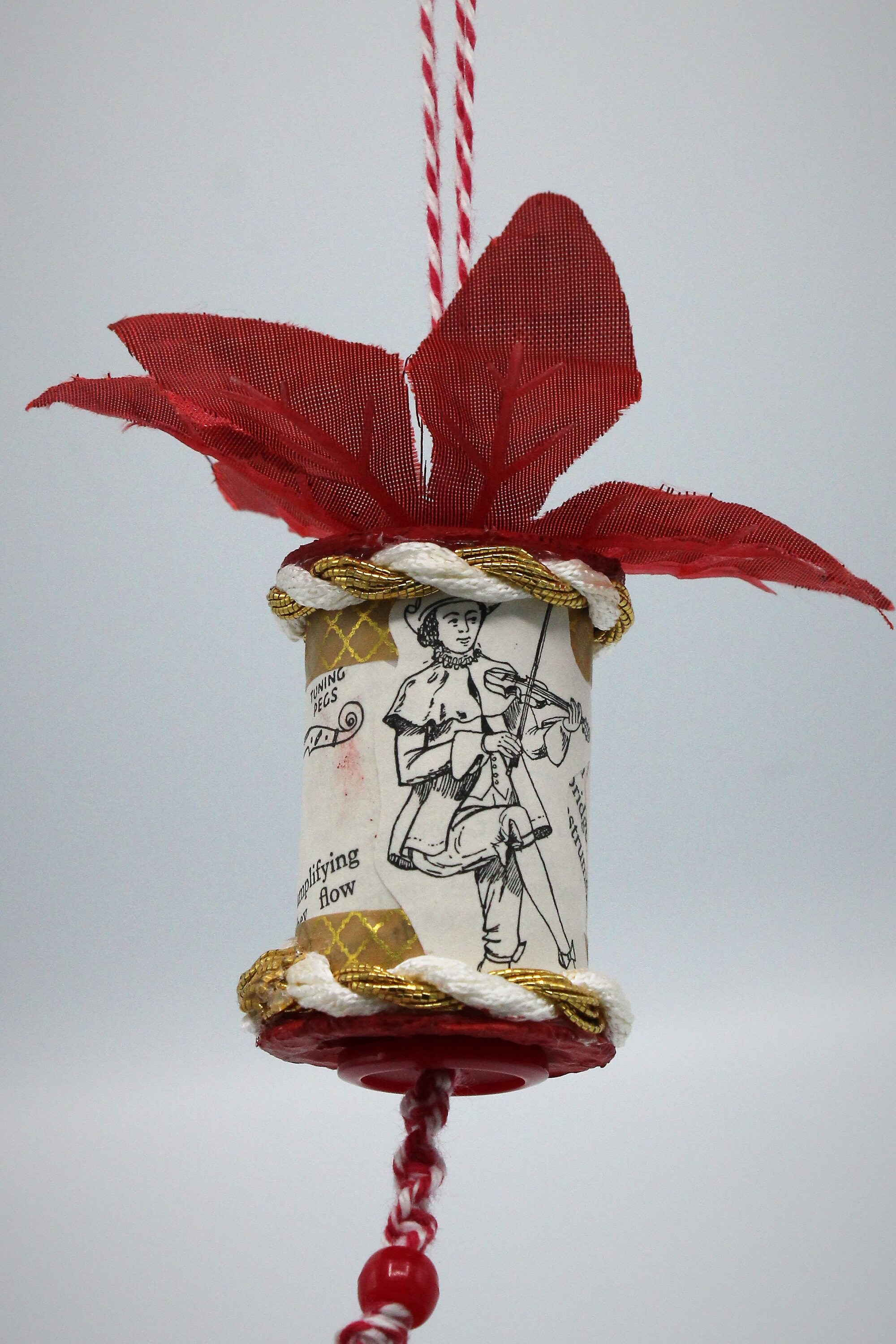 One of A Kind Upcycled Thread Spool Ornament - Sewing Notions ...