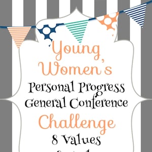 Young Women Personal Progress General Conference Challenge - Etsy