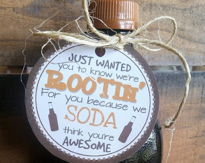 We're Rootin' for You Team Gift Tag - Etsy