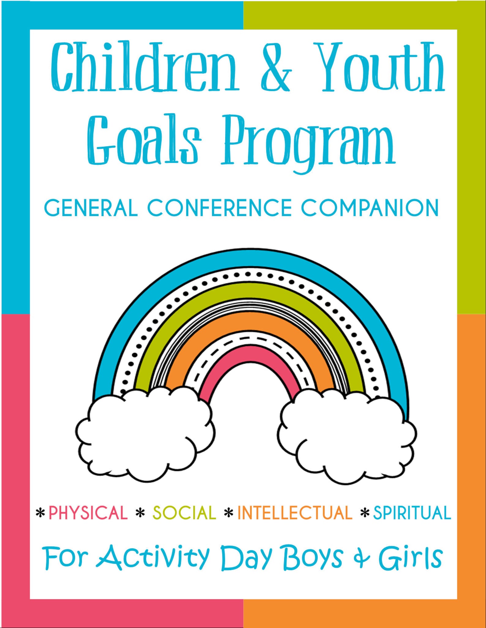 2026 Children and Youth Goals Program General Conference Packet - Etsy
