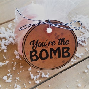 You're the Bomb Gift Tag - Etsy
