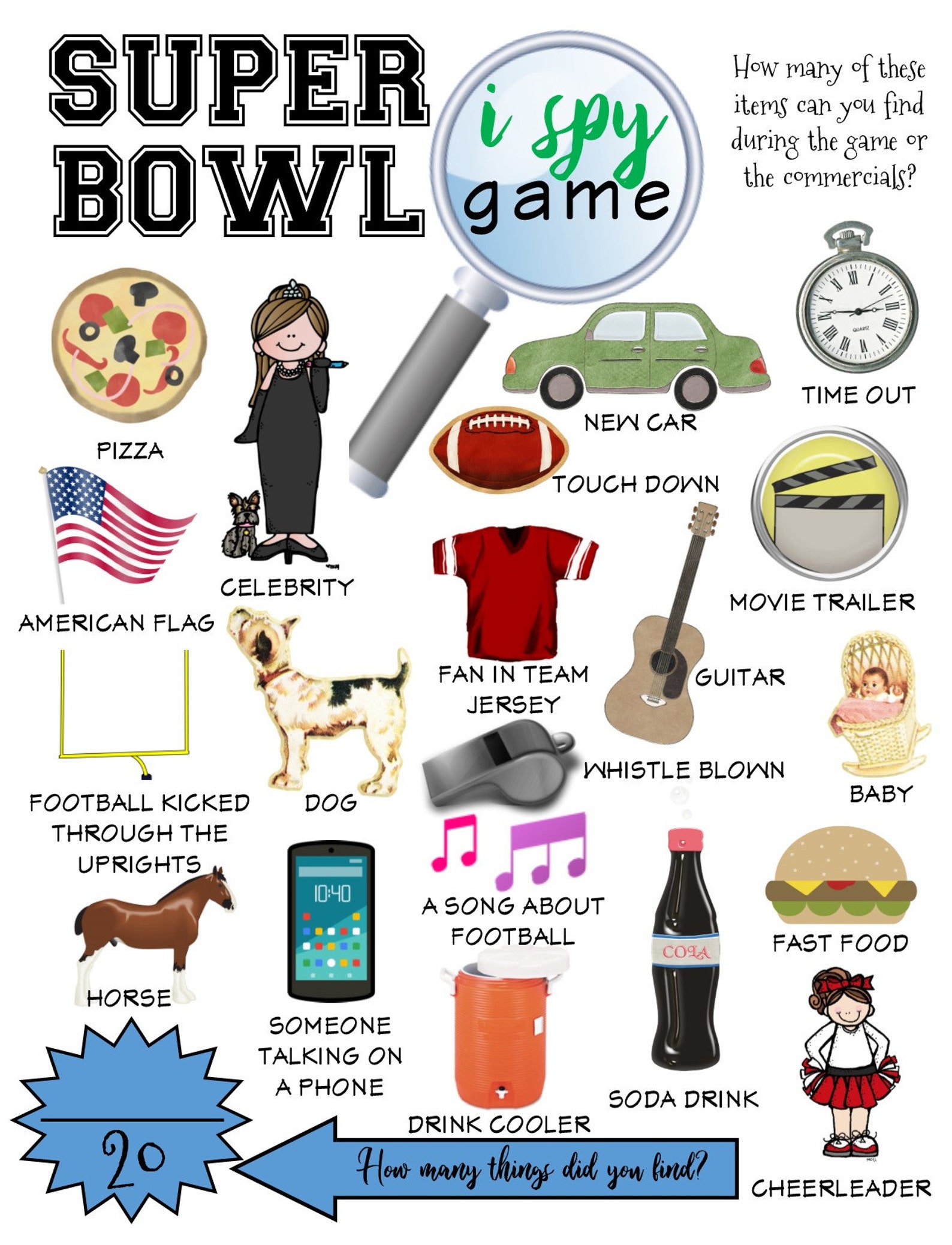 The Ultimate Football Activity Challenge | Etsy