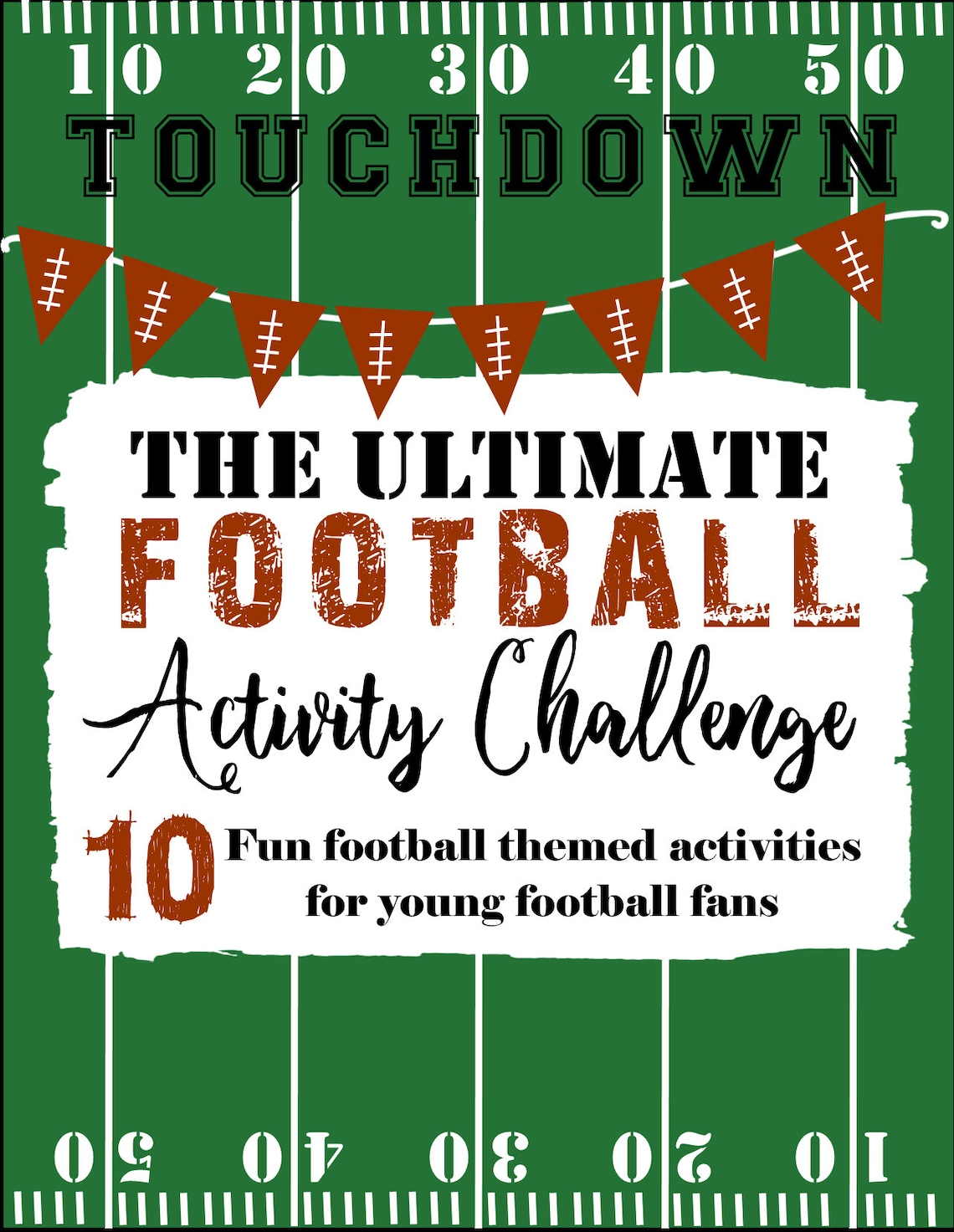 The Ultimate Football Activity Challenge | Etsy