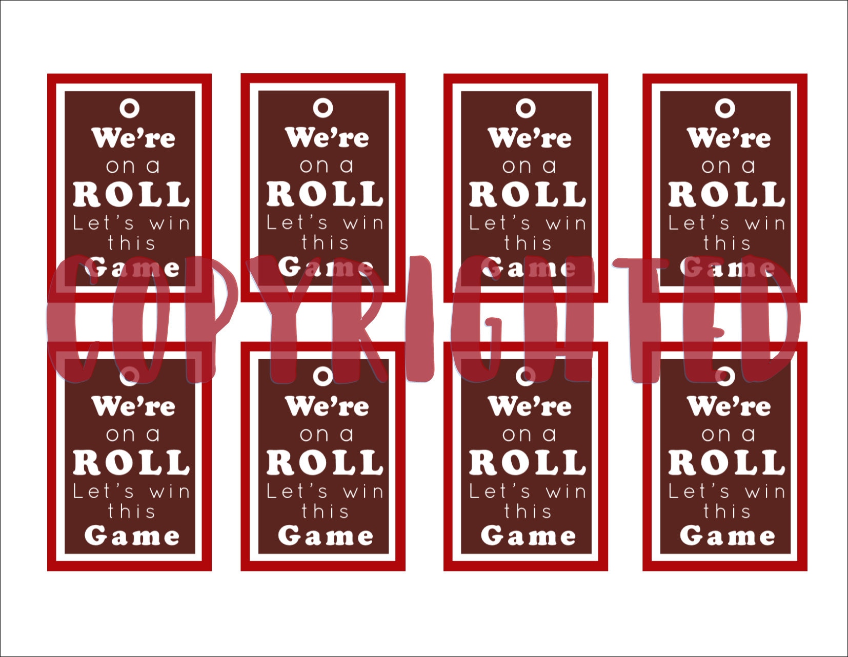 Tootsie Roll Team Tags | Etsy