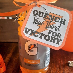 Quench Your Thirst for Victory- Gatorade Team Treat Tags - Etsy
