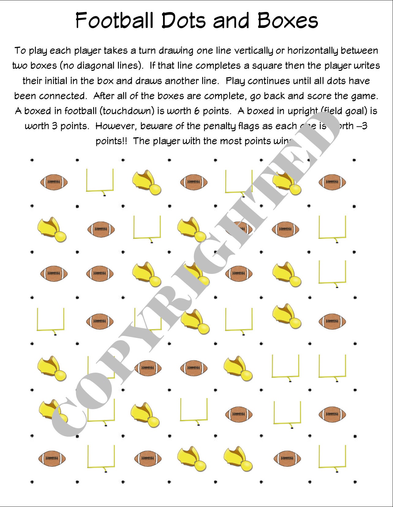 The Ultimate Football Activity Challenge - Etsy