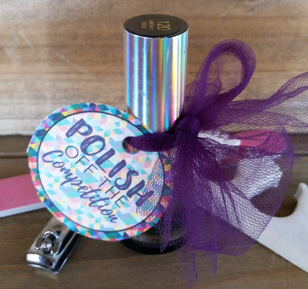 Polish off the Competition Team Gift Tag - Etsy
