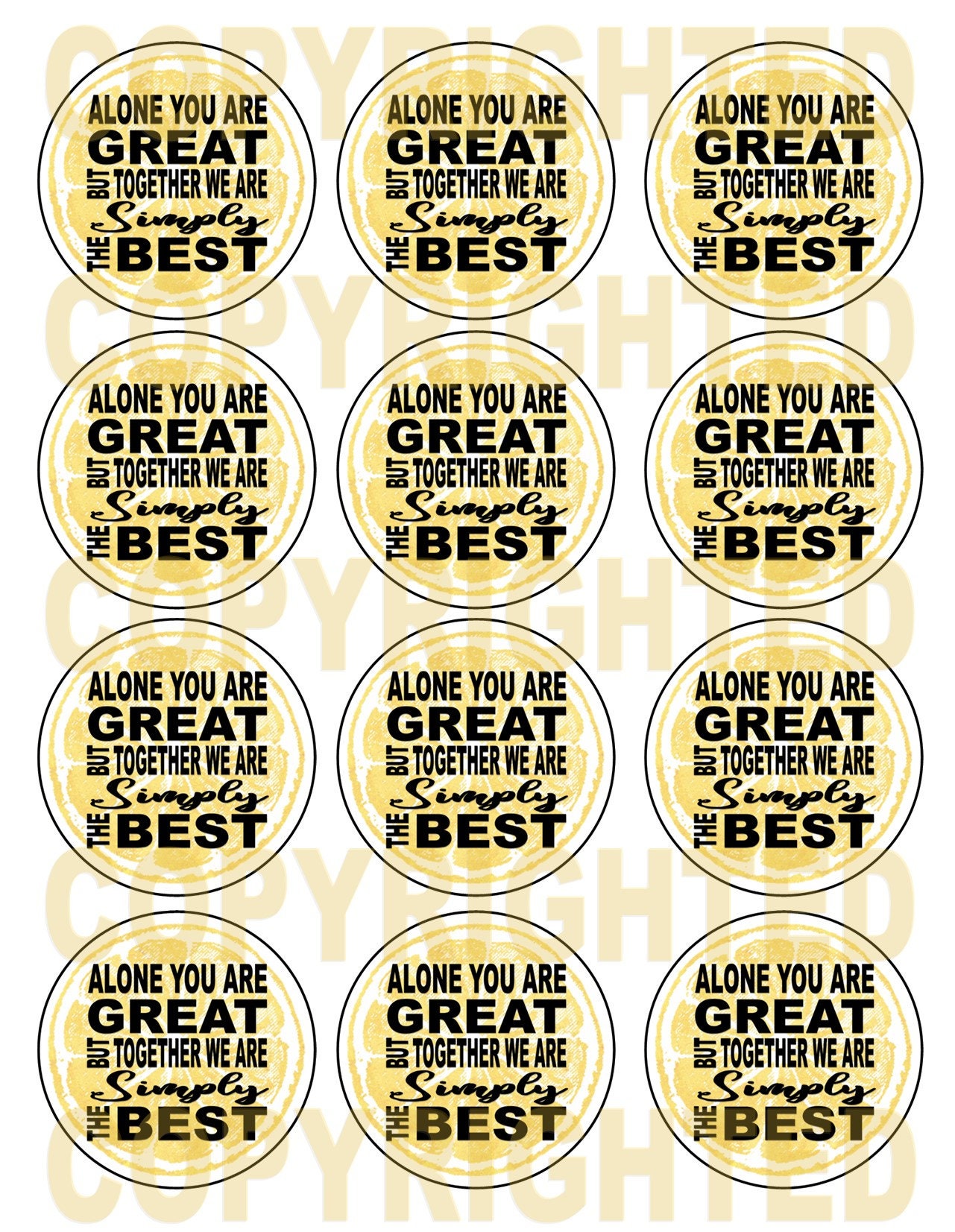 Alone You Are Great but Together We Are SIMPLY the Best Gift - Etsy