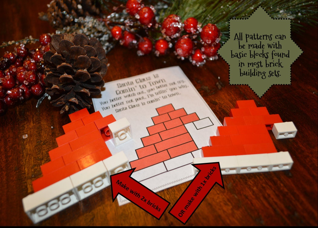 12 Days of Christmas Advent Brick Pattern Activity Kit - Etsy