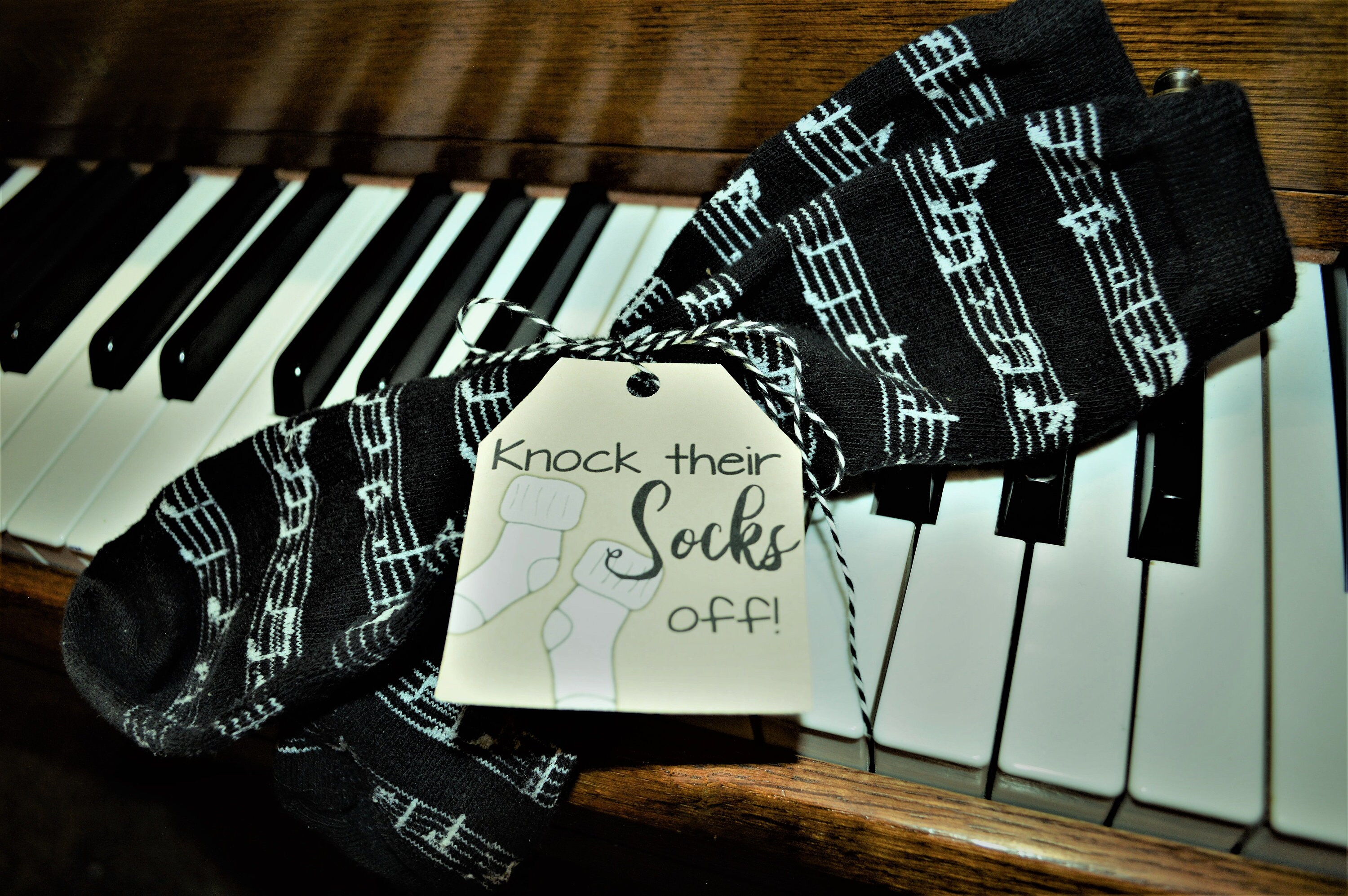 Knock Their Socks Off Team Gift Tags | Etsy