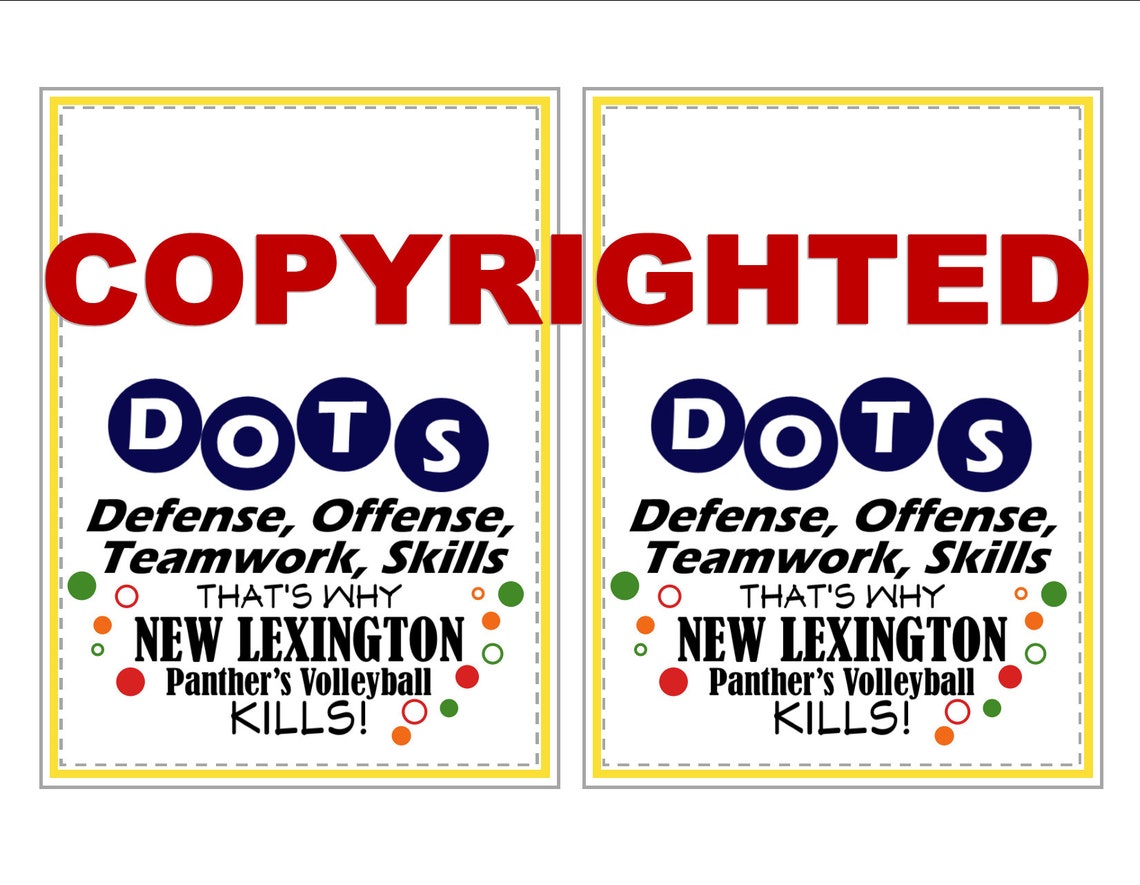 DOTS- Defense, Offense, Teamwork, Skills Team Treat Tag - Etsy