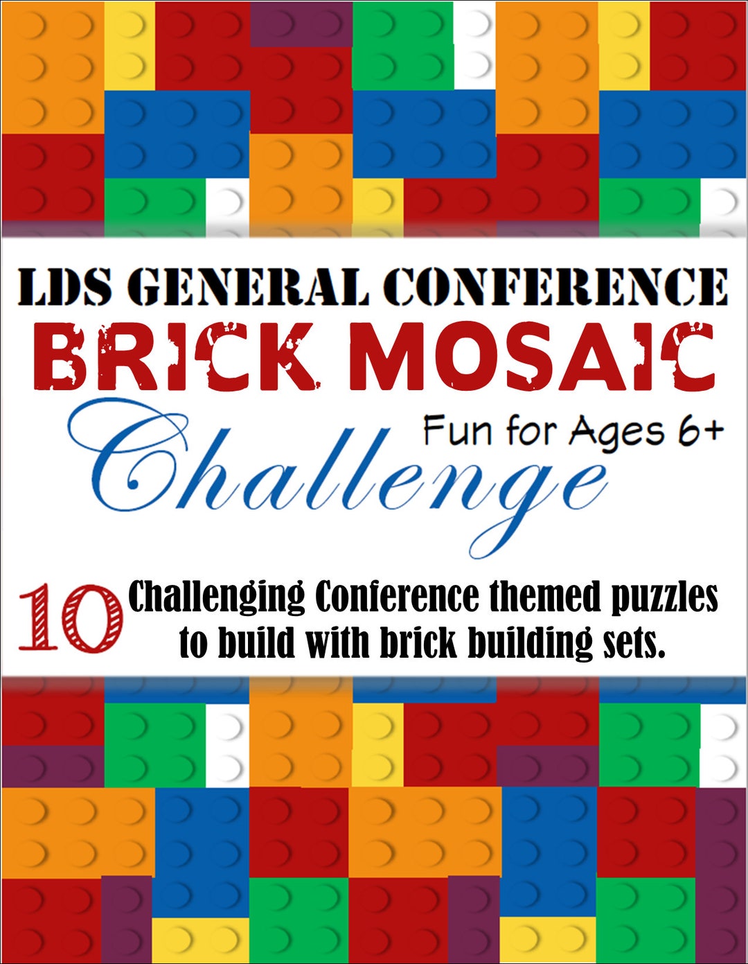 LDS General Conference Brick Mosaic Challenge - Etsy