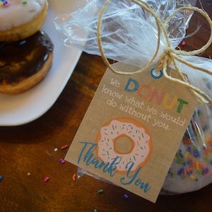 Printable Donut Gift Tags and 8x10 Donut Wall Art - Etsy