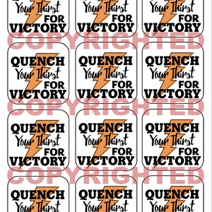 Quench Your Thirst for Victory- Gatorade Team Treat Tags - Etsy