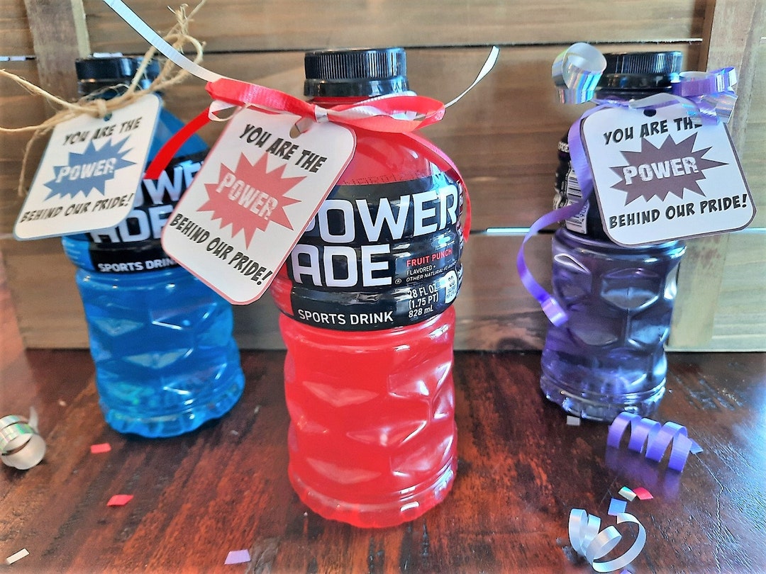 You Are the Power Behind Our Pride- Powerade Team Treat Tags - Etsy