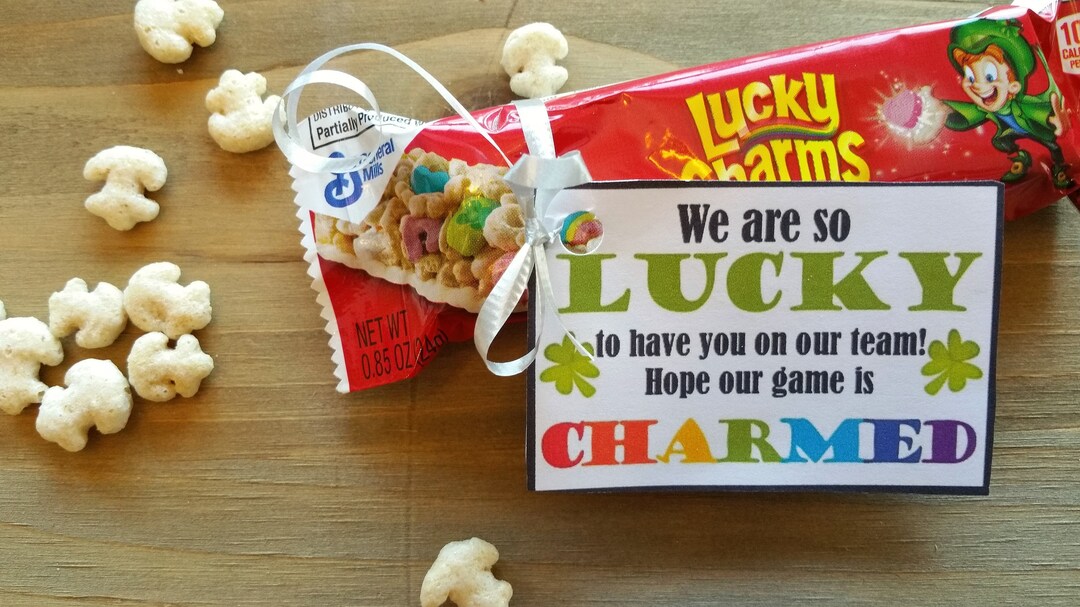 Lucky Charm Team Treat Tags - Etsy