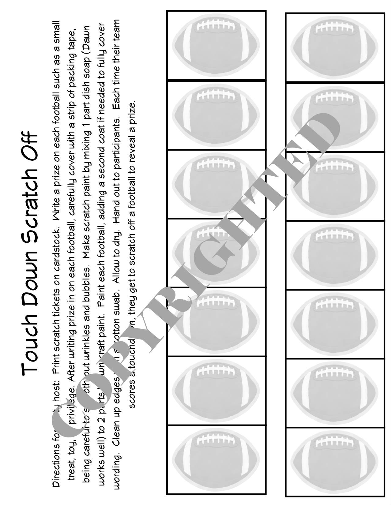 The Ultimate Football Activity Challenge - Etsy