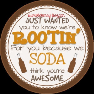 We're Rootin' for You Team Gift Tag - Etsy