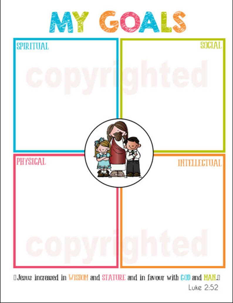 Children & Youth Goals Program LDS General Conference Activities Packet ...