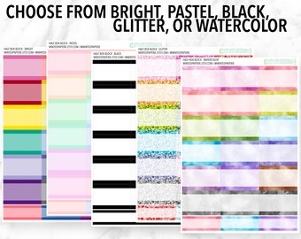 Half Box Printable Planner Sticker Kit, Erin Condren Life Planner ...