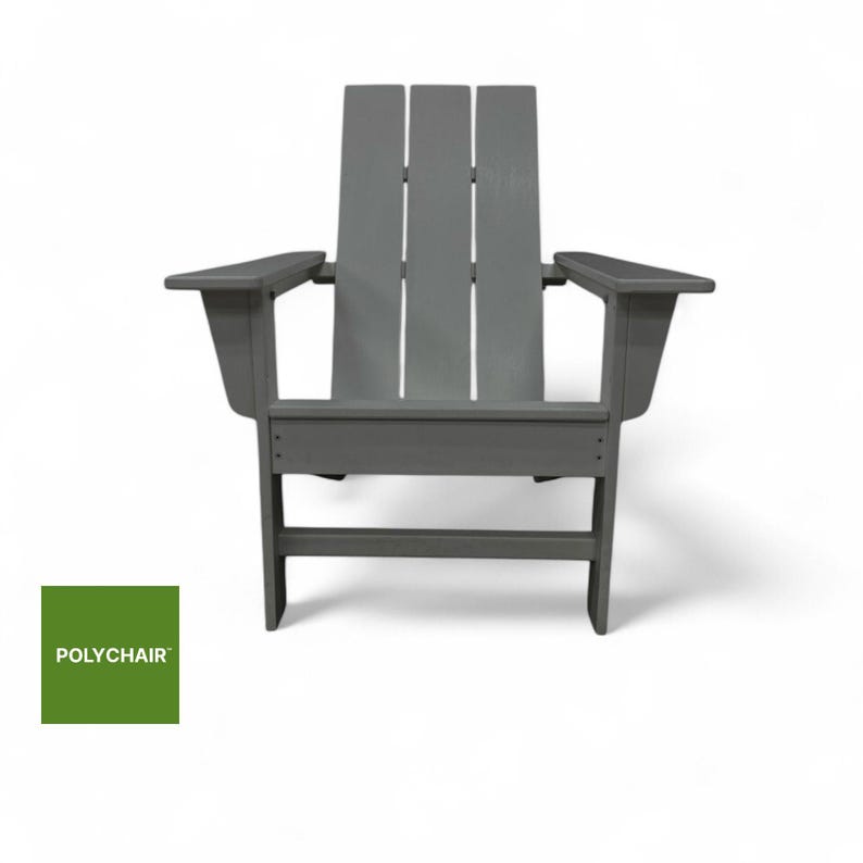 Modern Adirondack All-weather POLYCHAIR™ Flat Back Poly Chair Recycled ...