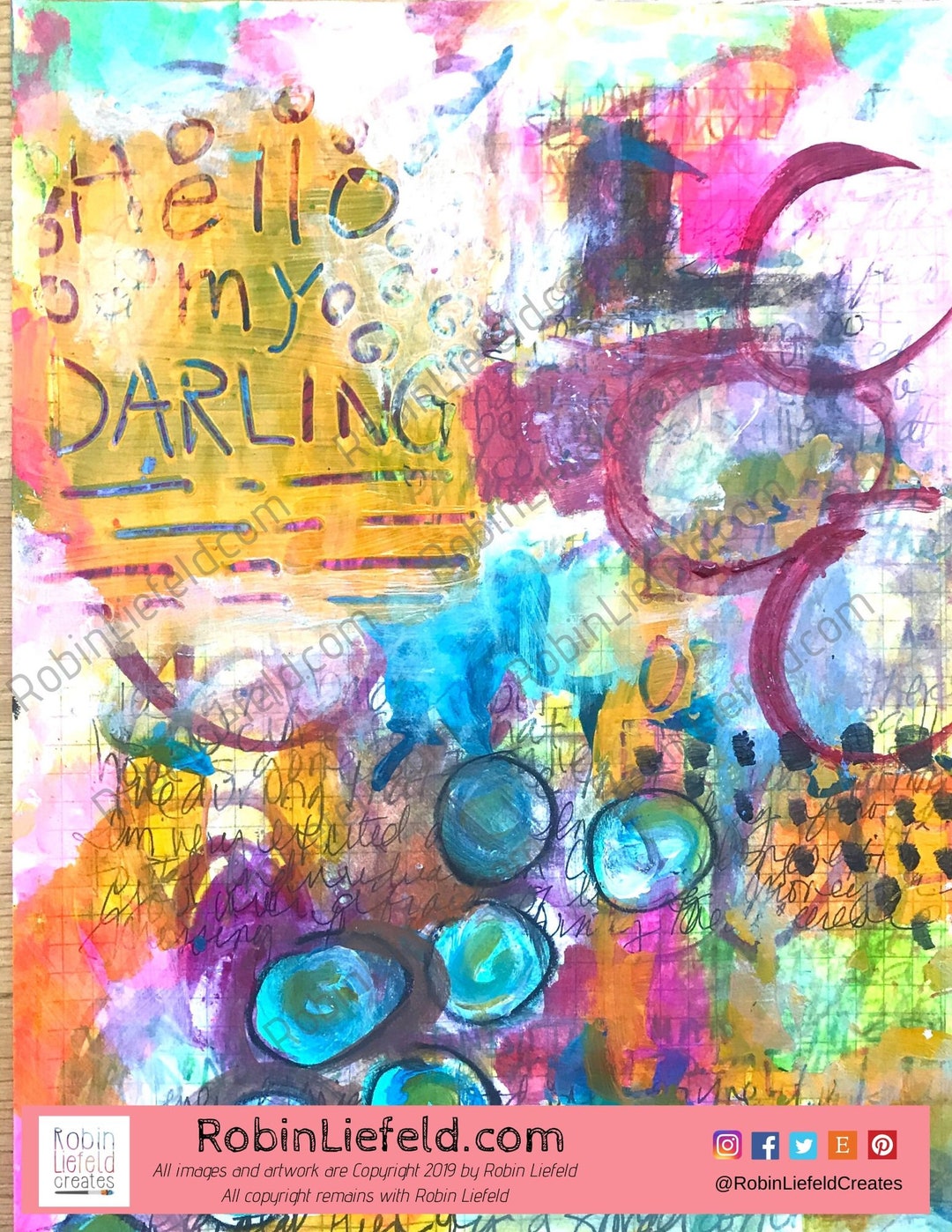 Hello My Darling | Collage Fodder | Digital Images | Robin Liefeld Art ...