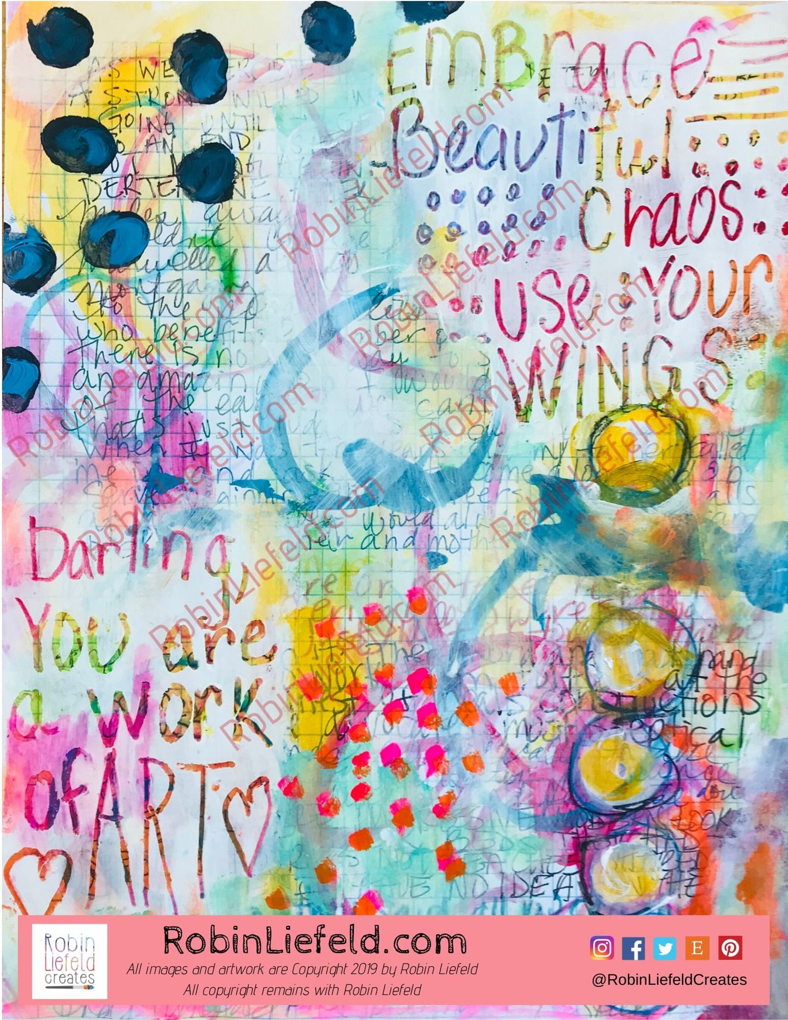 Beautiful Chaos Collage Fodder Digital Images Robin - Etsy