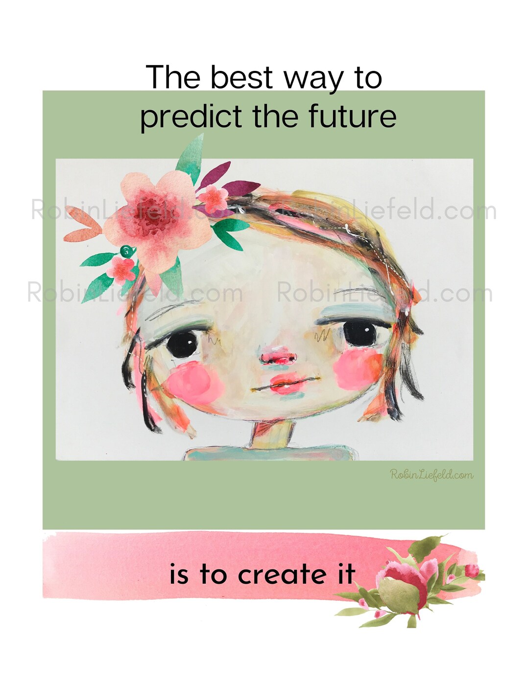 Digital Download | Create the Future | Robin Liefeld | Cute Girl ...