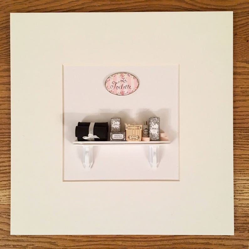 A Beautiful Framed Shadow Box Miniatures - 1/12 Dollhouse Miniatures - Etsy