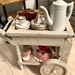 Unique 1/12 Miniature Wood Tea Cart - Tea/coffee Time - Full With ...